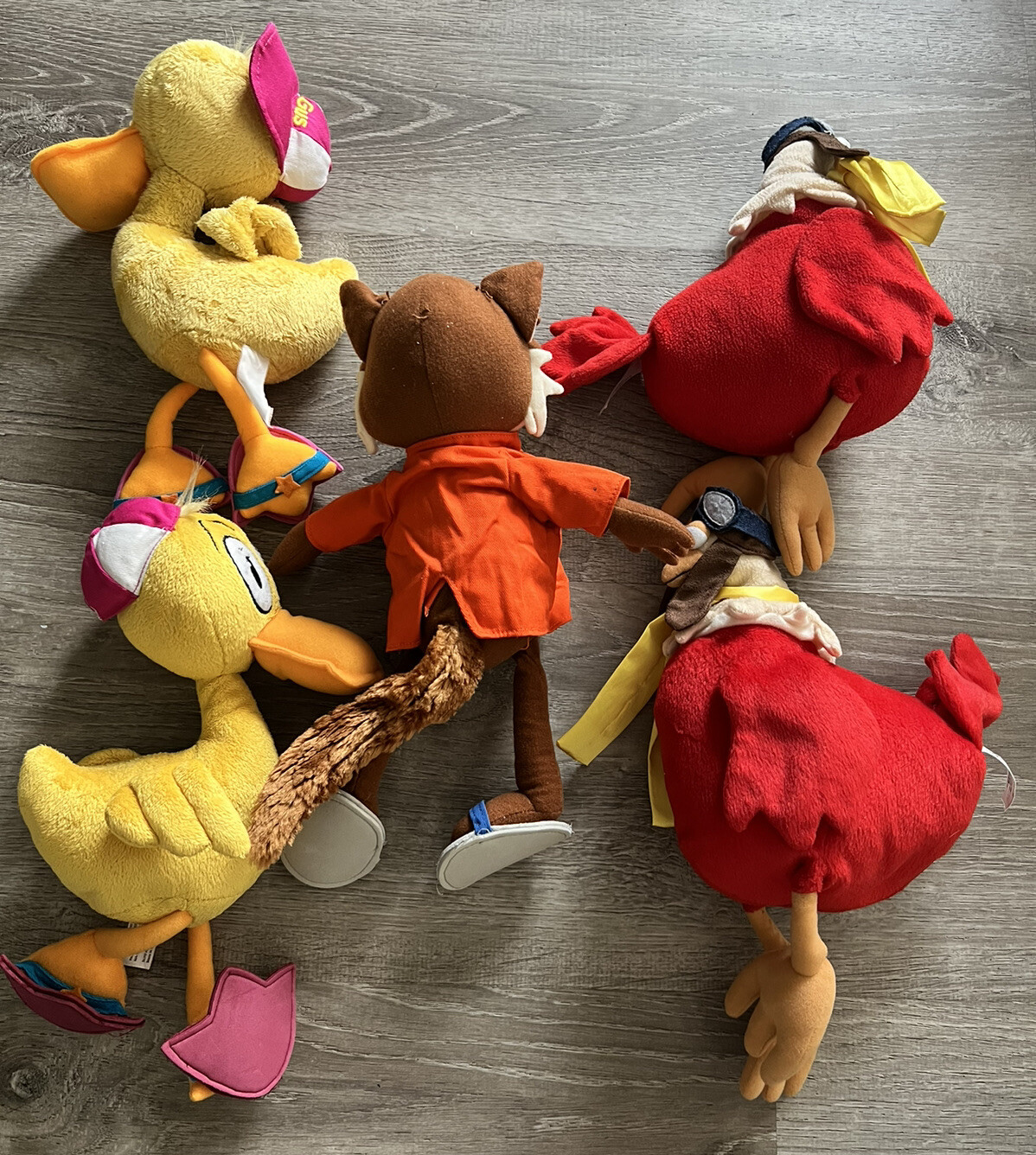 wholesale high quality Starfall Vintage Plush Lot Fox Rat Hen & Duck ...