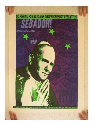 Sebadoh SilkScreen Poster Psychic Sparkplug | eBay
