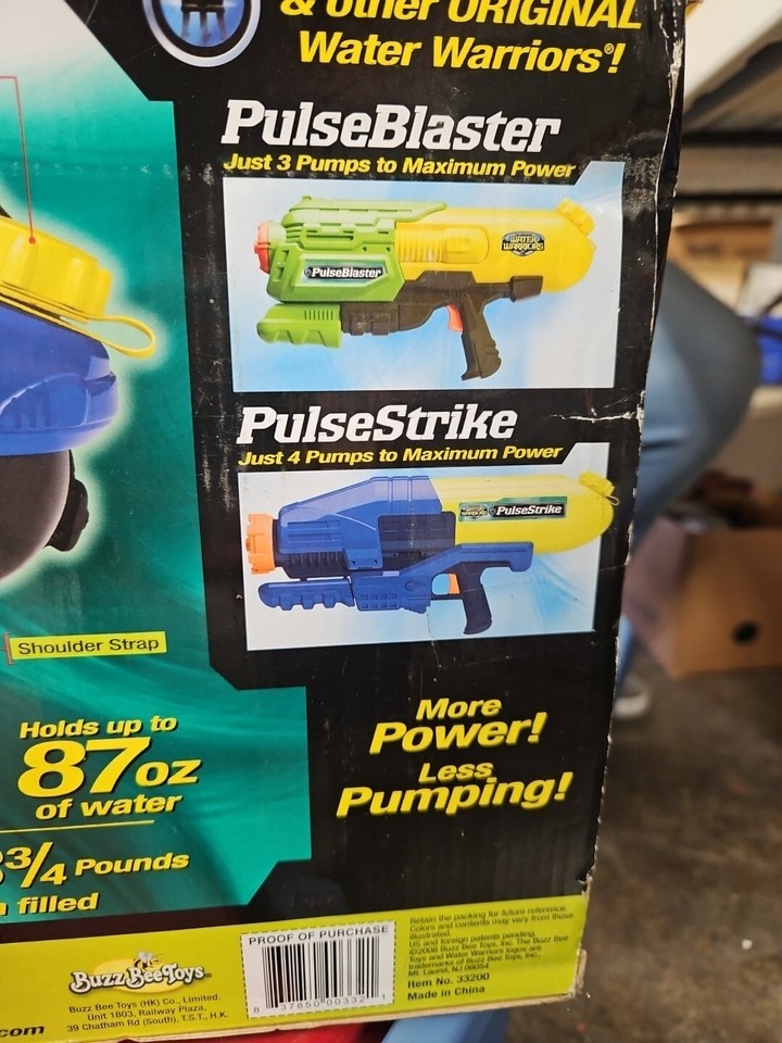 NEW Buzz Bee Toys 23" Water Warriors PULSEMASTER up to 40' FEET Holds ...