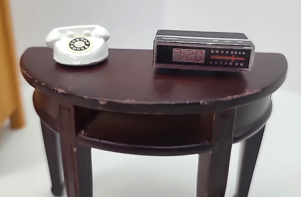 Vtg Town Square Miniature Family w Assorted Dollhouse Furniture and ...