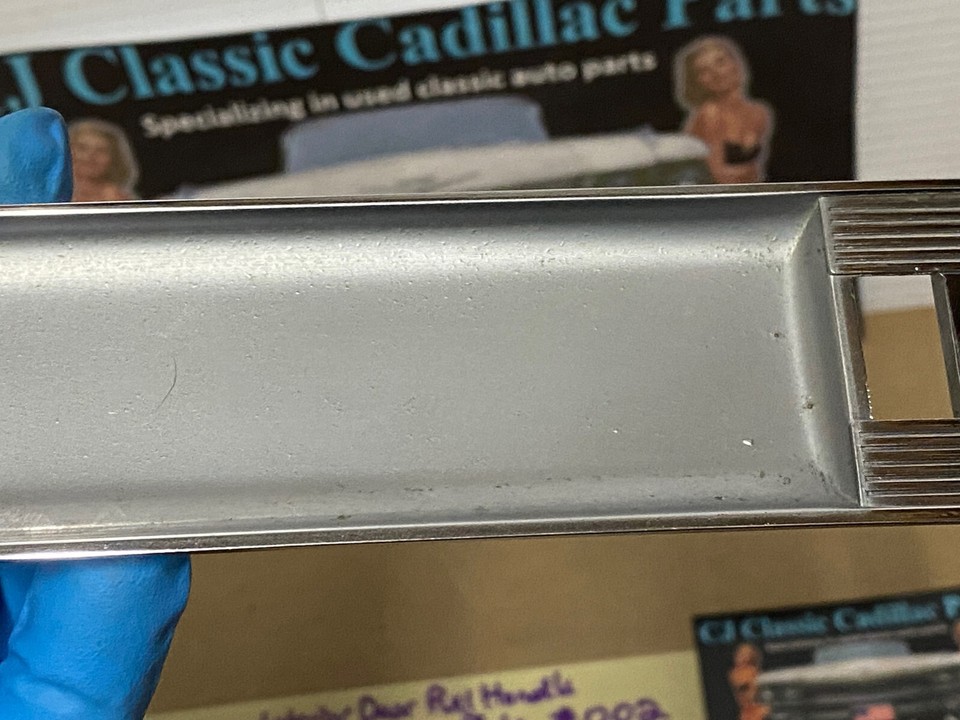 OEM 60 Cadillac INTERIOR DOOR PULL HANDLE TRIM BACK PLATE ESCUTCHEON ...