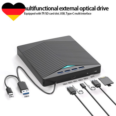 Externes Laufwerk DVD/CD Brenner Player USB 3.0 und USB-C PC/Laptops! | eBay.de