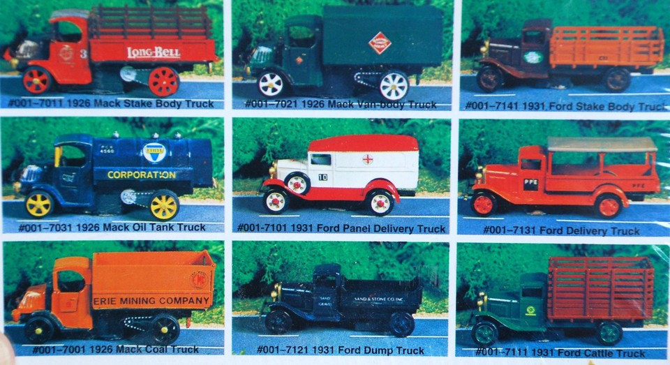 1926 Mack AC Oil Tank Trucks 2 Trucks per kit Con-Cor #7031 SEALED HO ...