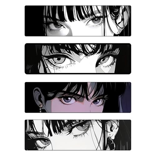 7.9'' Anime Girl Peeking Eyes Car Slap Sticker Bumper Trunk Bike 4pcs ...