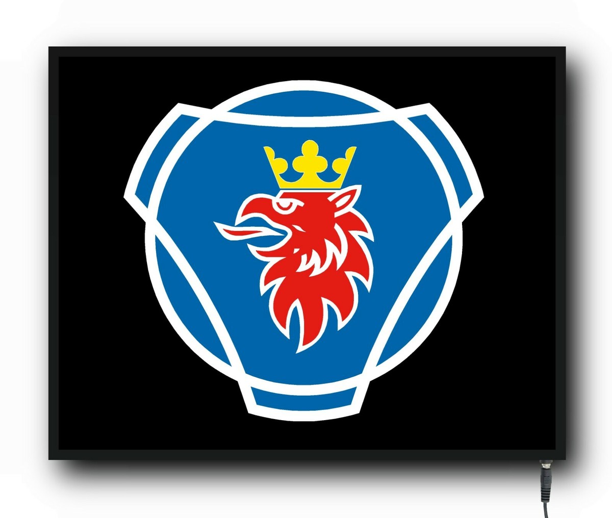 Logotipo De Scania V8 EMBLÈME LOGO SCANIA V8 ACIER INOXYDABLE CHROME