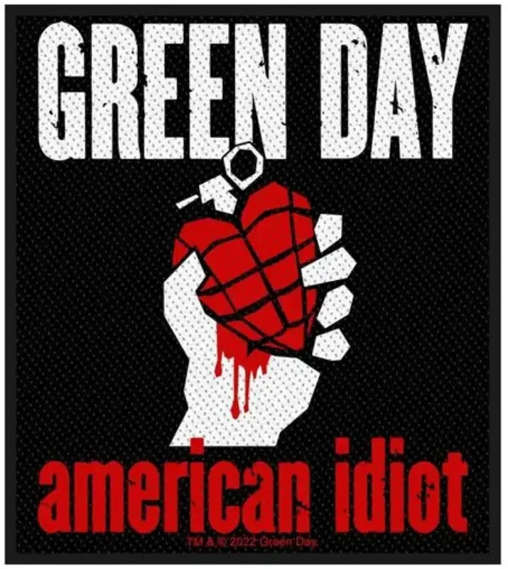 Green Day American Idiot sew on patch 100mm x 85mm (rz) | eBay