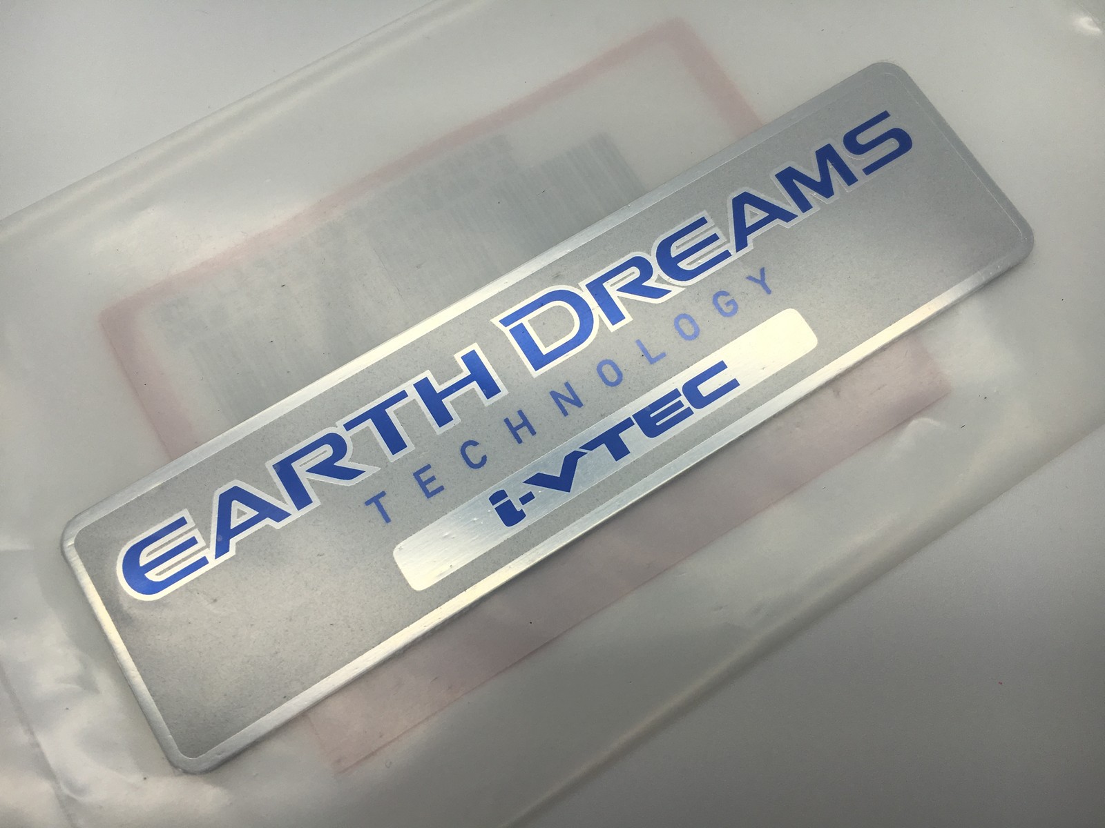 GENUINE HONDA EARTH DREAMS i-VTEC ENGINE EMBLEM BADGE ACCORD CITY CIVIC ...