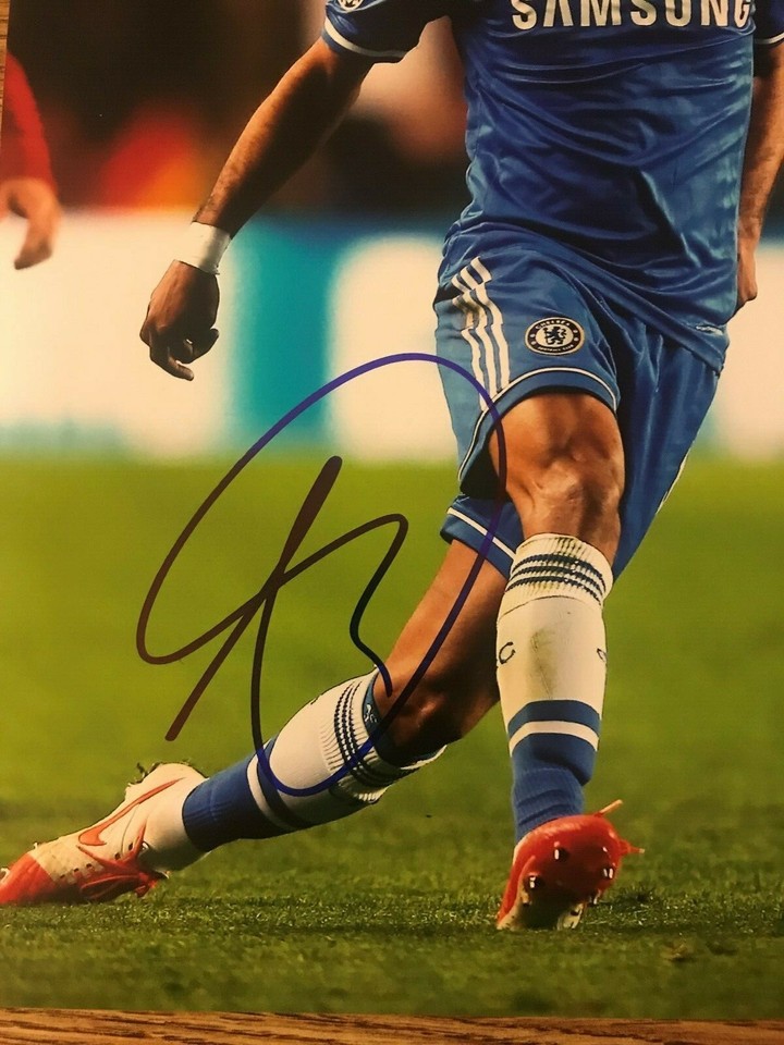 Ashley Cole Autographed 11x14 Photo England Chelsea LA Galaxy A.S. Roma ...