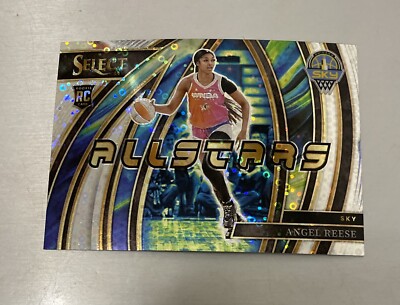 2024 Panini Select WNBA Angel Reese Rookie RC All-Stars Disco Prizm #72 ...