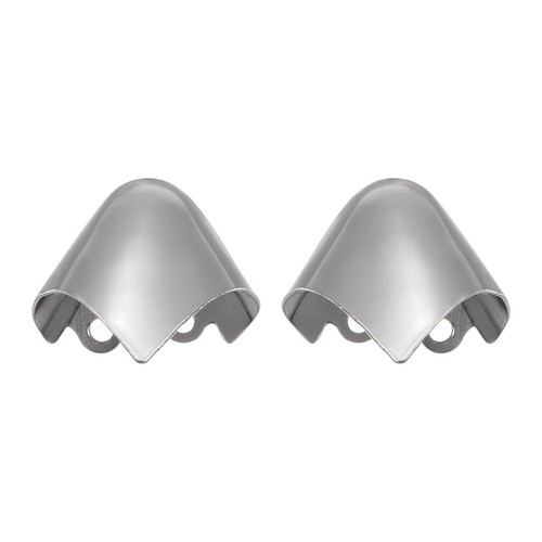 1pair Shoes Pointed Protector 0.94"x0.94"x0.79" Metal Toe Tip Cover ...