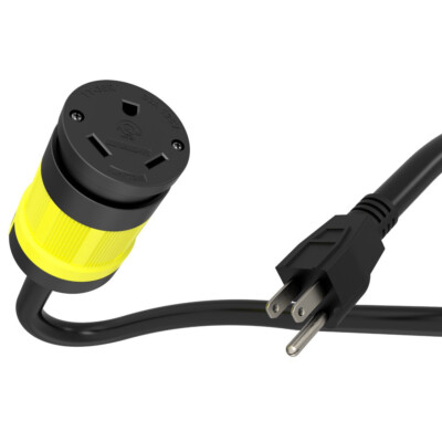 RV Camper Cord Adapter 15A Male to 30A Female 24inch Power Connector ...