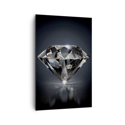 Wandbilder 80x120cm Leinwandbild Diamant Diamant Edelstein Bilder Art ...