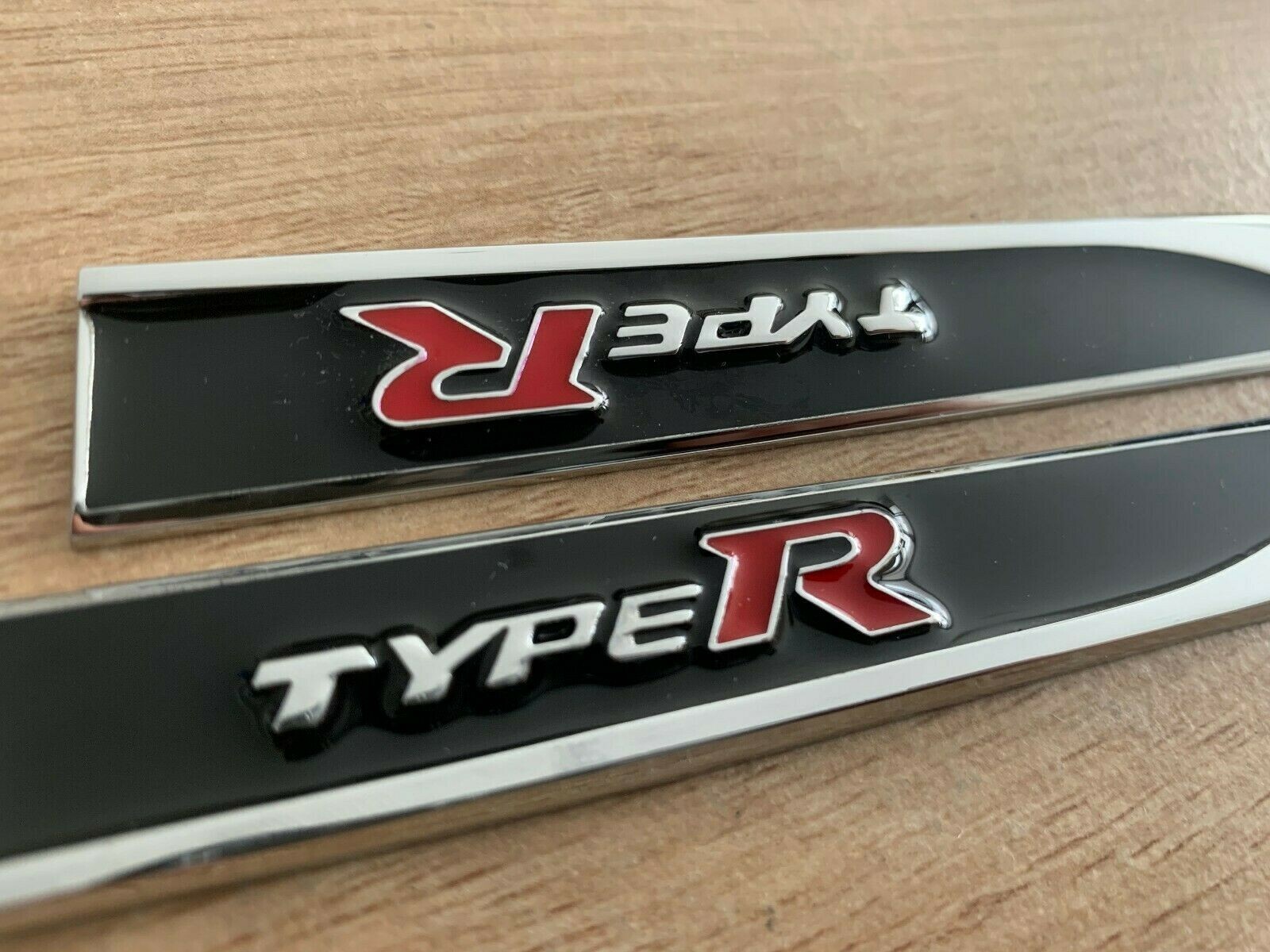 Black Red Metal Type R Side Badge Emblem Sticker for Honda Civic Type R ...