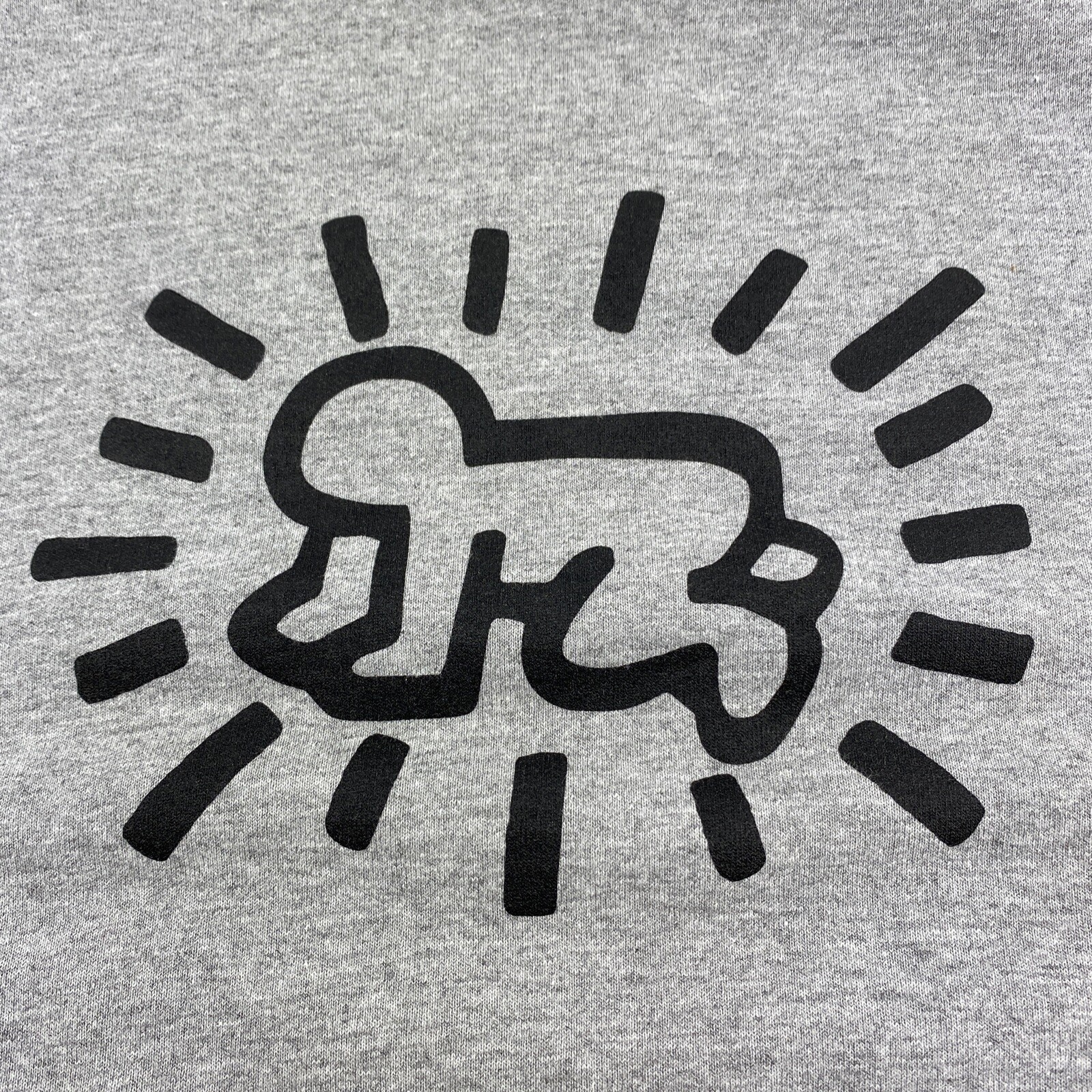 Vintage Keith Haring Art Radiant Baby Gray Sweatshirt… - Gem