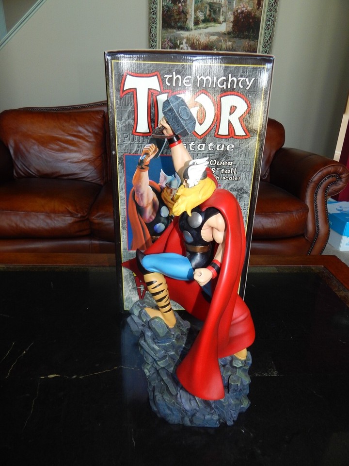 BOWEN MIGHTY THOR FULL SIZE STATUE MIB MARVEL CLASSIC VERSION 15 INCHES ...