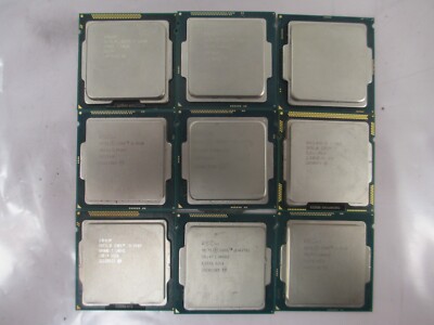 Lot of 9 Various Intel Core i3 Thru i7 Processors | eBay