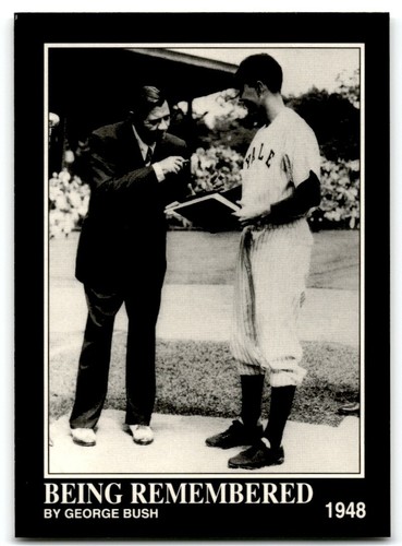1992 Megacards Babe Ruth Being Remembered by George Bush New York ...