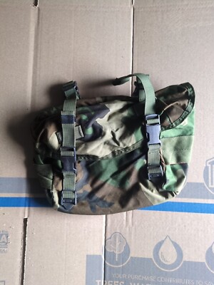 US Military BDU Woodland Camo Field Pack Training Butt Pack Rare | eBay