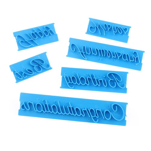 1 Set Cake Baking Molds Letter Cookie Press Stamp Fondant Mould Cake ...