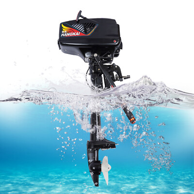 3.6HP 2-Stroke Heavy Duty Outboard Motor Boat Engine CDI &Water Cooling ...