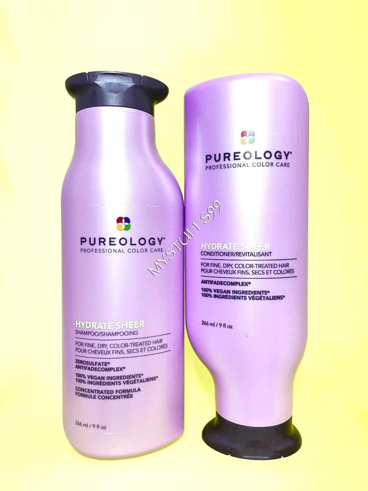 PUREOLOGY HYDRATE SHEER SHAMPOO & CONDITIONER SET - DUO 9 fl oz NEW ...