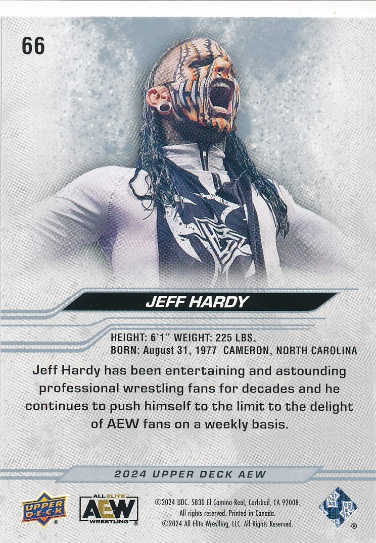 Tacco Jeff Hardy 2024 66 JEFF HARDY 2024 Upper Deck AEW Wrestling