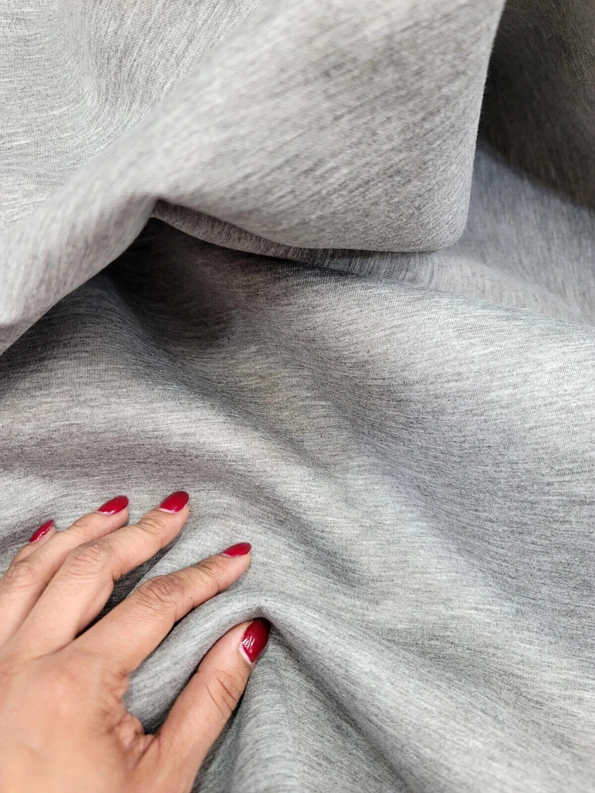 Fabric sold by the Yard Stretch Scuba Gray Matte Super Techno Fashion ...