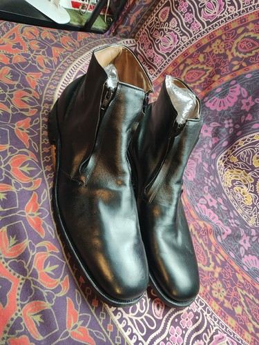 Allen Edmonds York Double Zip Up Ankle Boots Mens 15 3A Black Leather ...