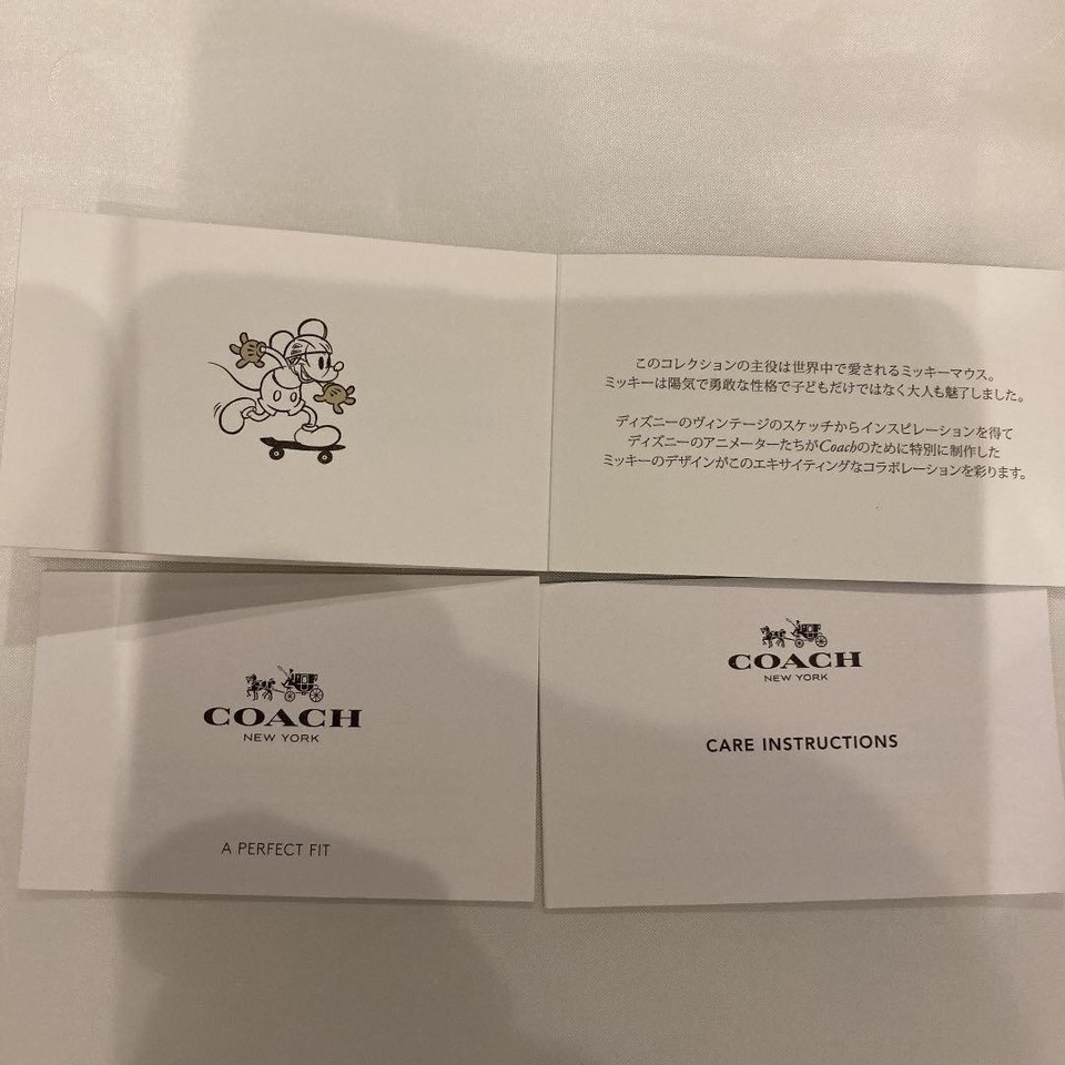 m18M Coach Disney Mickey Mouse Collab Pouch Unused Compact Gift Idea | eBay