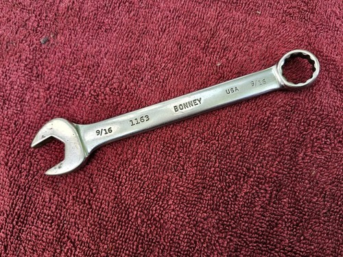 Bonney 9/16" 1163 Full Polish Combination Wrench #3 | eBay