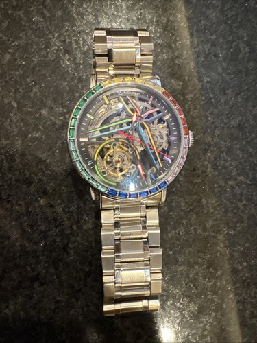 Automatic Mechanical Skeleton Tourbillon Watch Fashion Waterproof ...