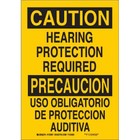 BRADY 39086 Caution Sign, 14X10", BK/YEL, Bilingual, 39086 | eBay
