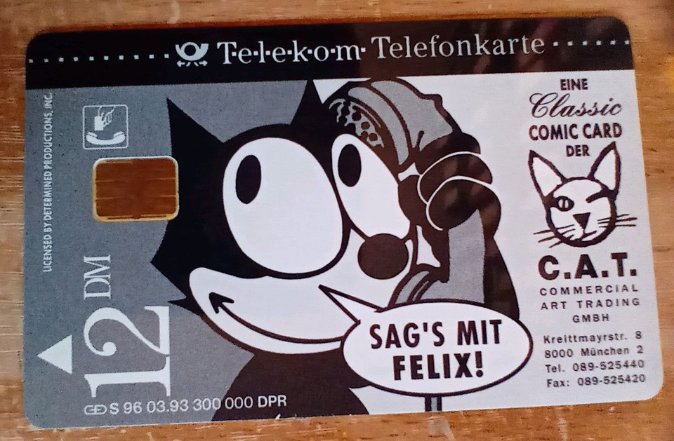 Phonecard Classic Comic Book Character & Cartoon. Felix The Cat. A Few ...