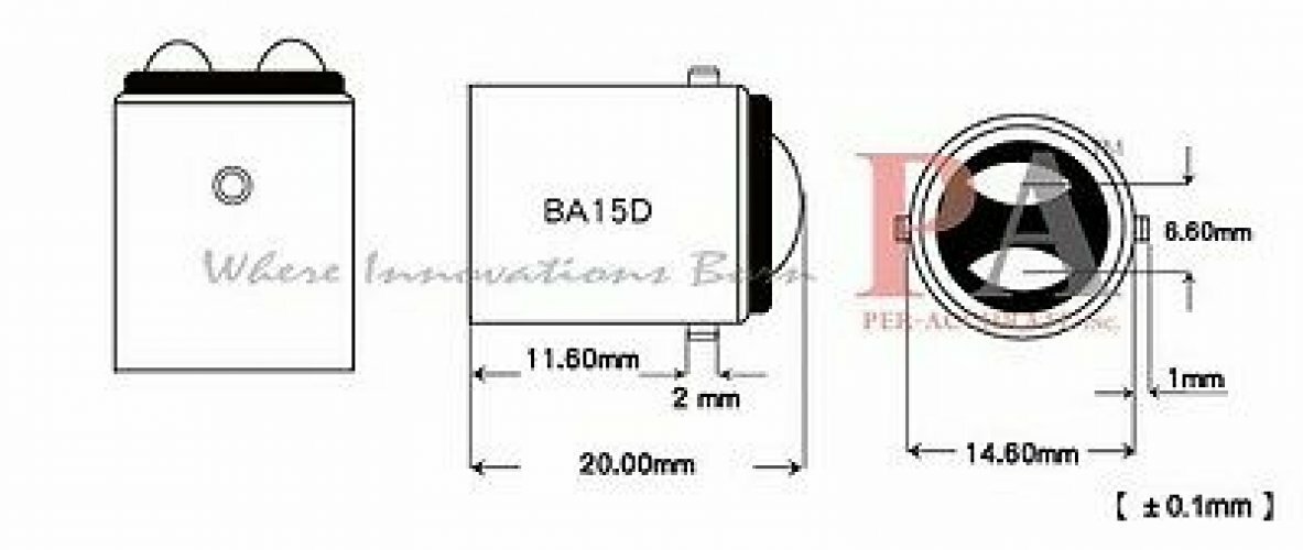 4x T10 194 to BA15D 1142 1004 1076 1130 1158 1176 Transformer Bulb ...