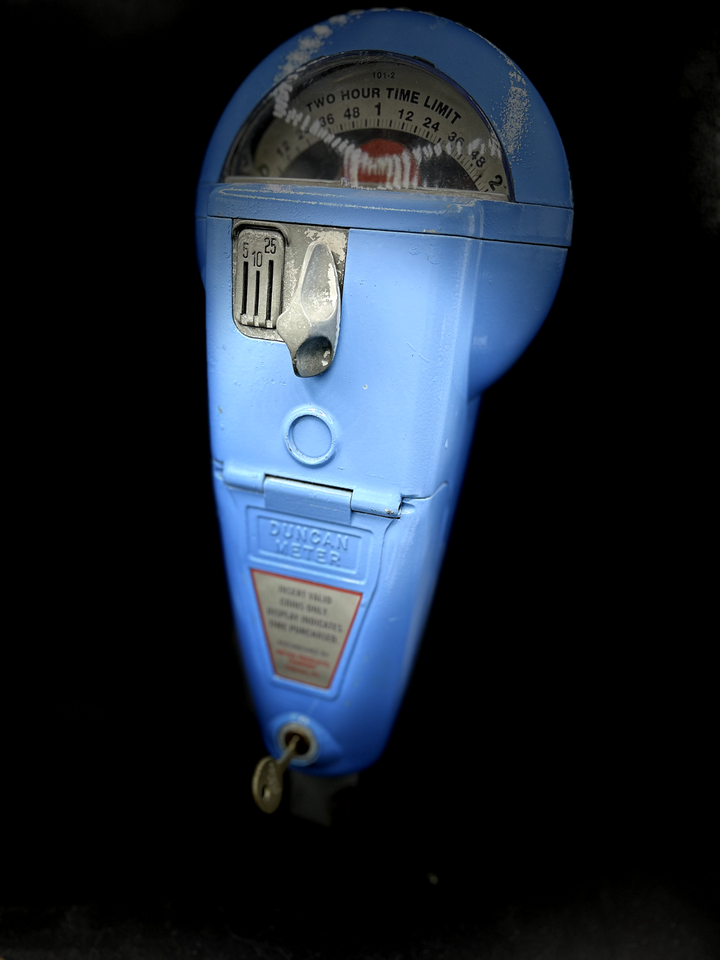 Vintage Duncan Parking Meter Working, Duncan 60 original Baby Blue ...