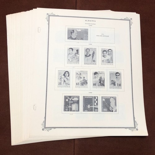 ALBANIA 1969-1972 SCOTT SPECIALTY Stamp Album Pages, Complete | eBay