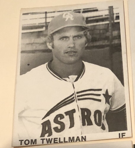 TOM TWELLMAN Minor League Baseball Card 1974 Cedar Rapids EDWARDSVILLE ...