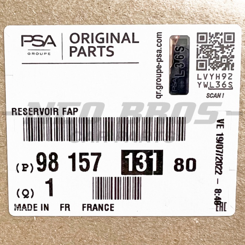 Genuine PSA Fuel Additive Reservoir Tank Pump Citroen C3 DS3 1.4 1.6 ...