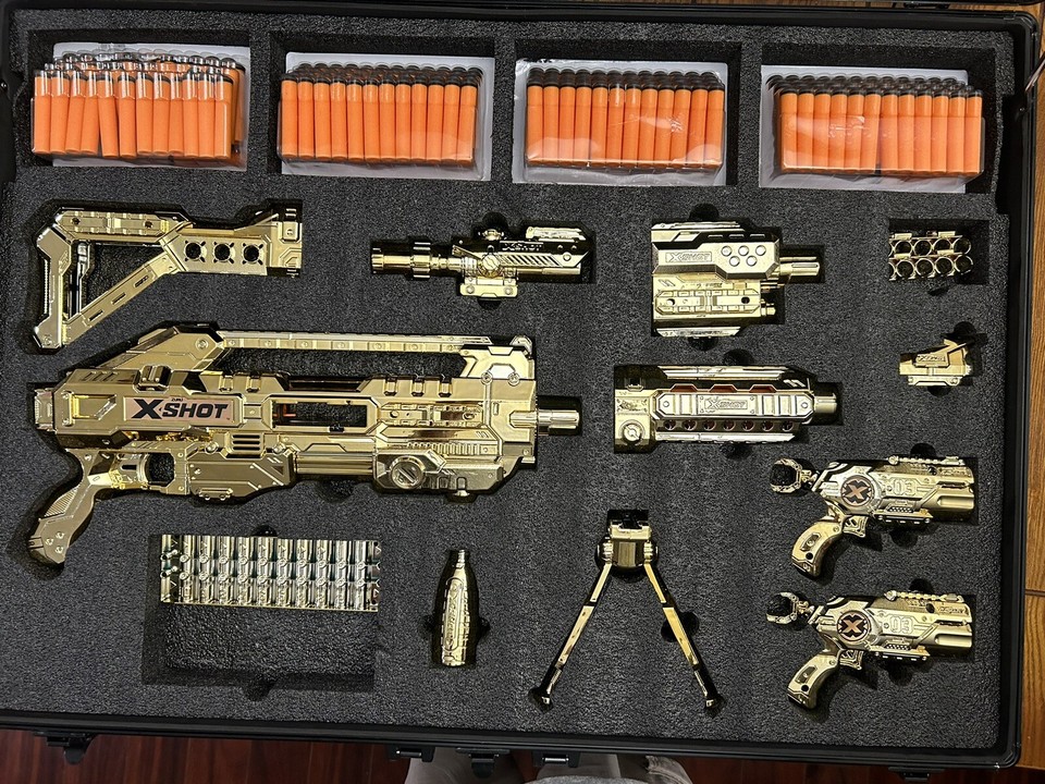 Limited Gold Movie Edition X-Shot Gun Set | eBay