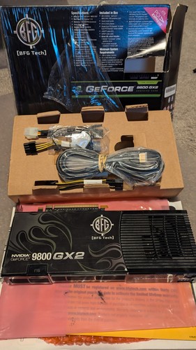 BFG GeForce 9800 GX2 1GB GDDR3 PCIE x16 Video Card (BFGE981024GX2E) | eBay