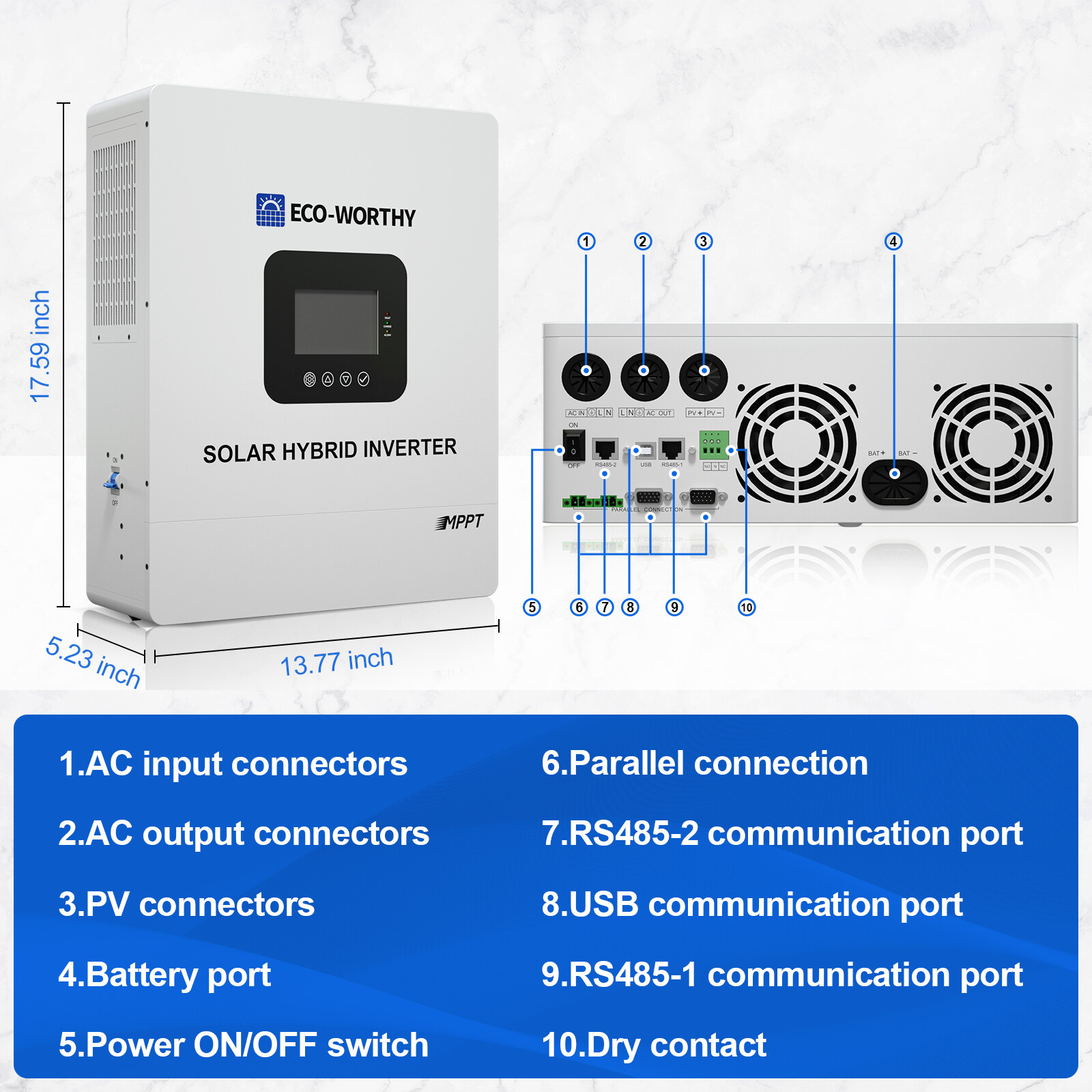 10KW 15KW Photovoltaic Solar System + 10Kwh 15Kwh Storage + Split Phase ...