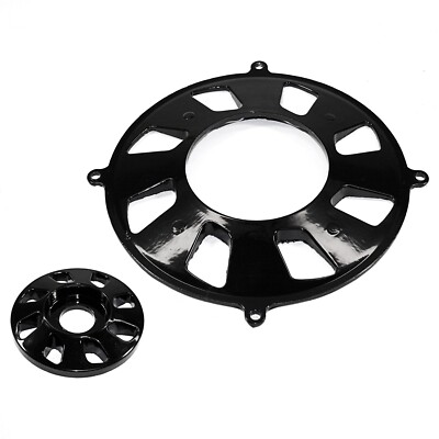 VW BUG/BUS GENERATOR PULLEY/ALTERNATOR PULLEY 2-PIECE COVER SET BLACK ...