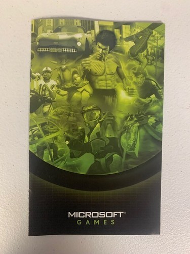 Original Microsoft Xbox Games Manual Instruction Booklet ONLY | eBay