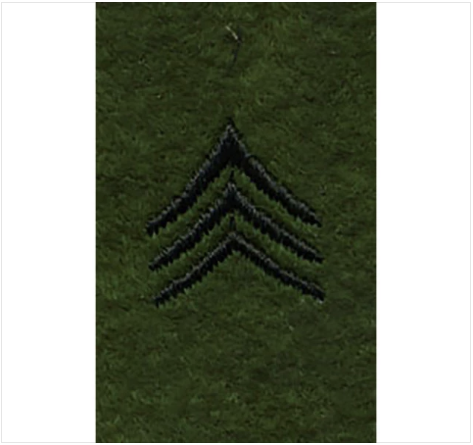 GENUINE U.S. ARMY LEADERSHIP RANK TAB: SERGEANT | eBay