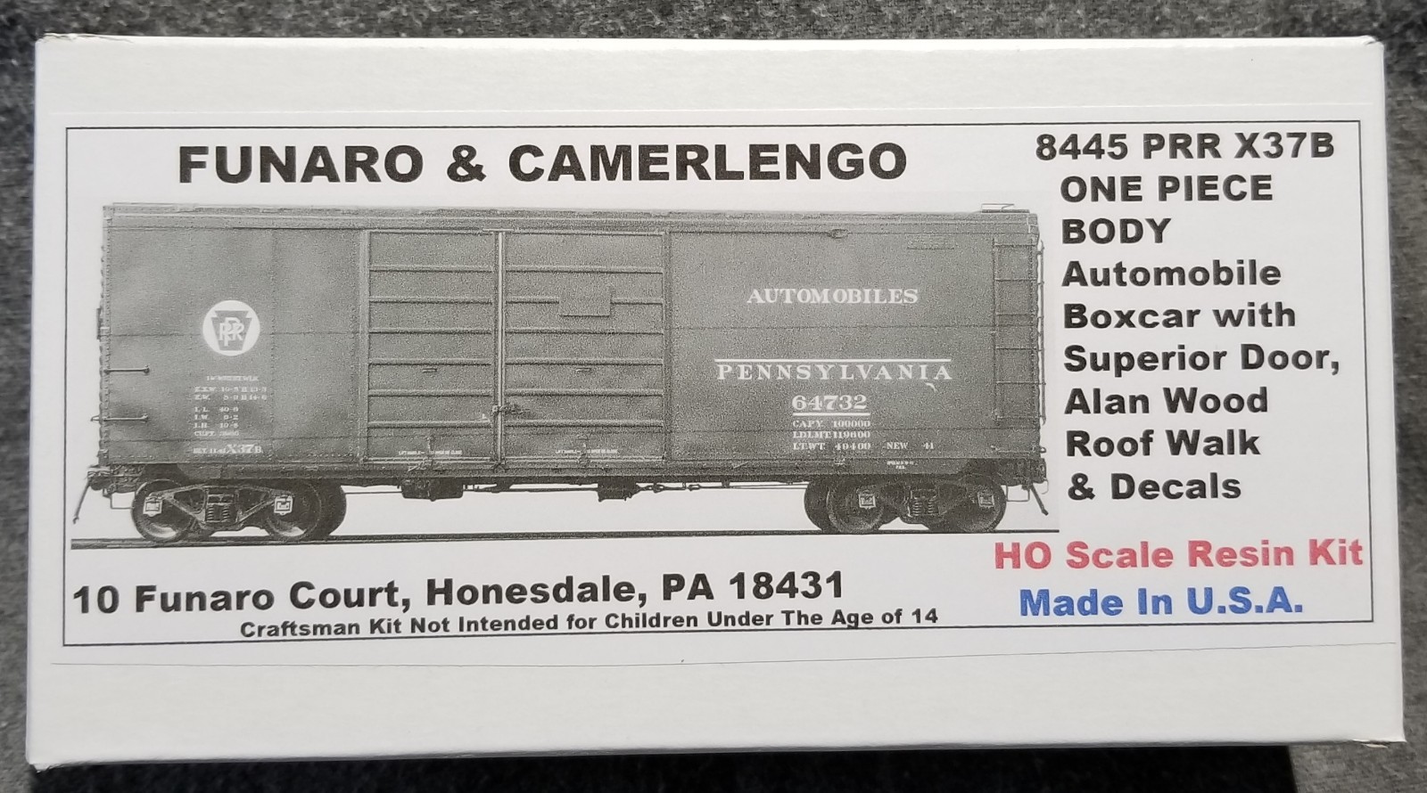 Funaro F&C 8445 PENNSYLVANIA Automobile X37B Boxcar PRR SUPERIOR DOORS ...