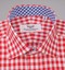 Large Red Gingham Check Formal Business Dress Shirt Blue Easy Iron ...