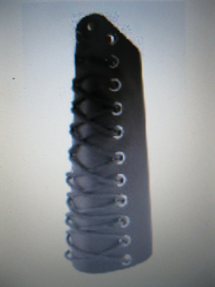 Gauntlet Leather Spiked Bracer Lace up Wriste band METAL,PUNK,GOTH ...