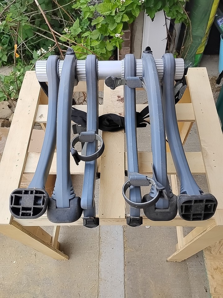 Saris Bones 3 Bike Trunk Mount Rack Bicycle Carrier Car SUV Van Gray | eBay