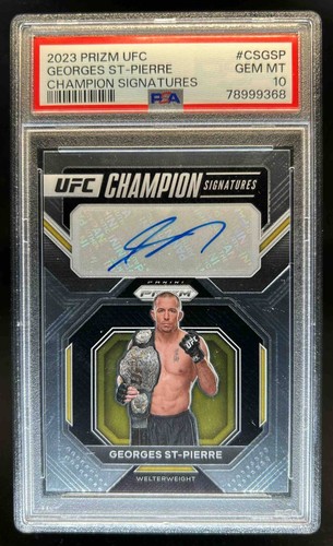 2023 Panini Prizm UFC Georges St-Pierre Champion Signatures Auto #CS ...