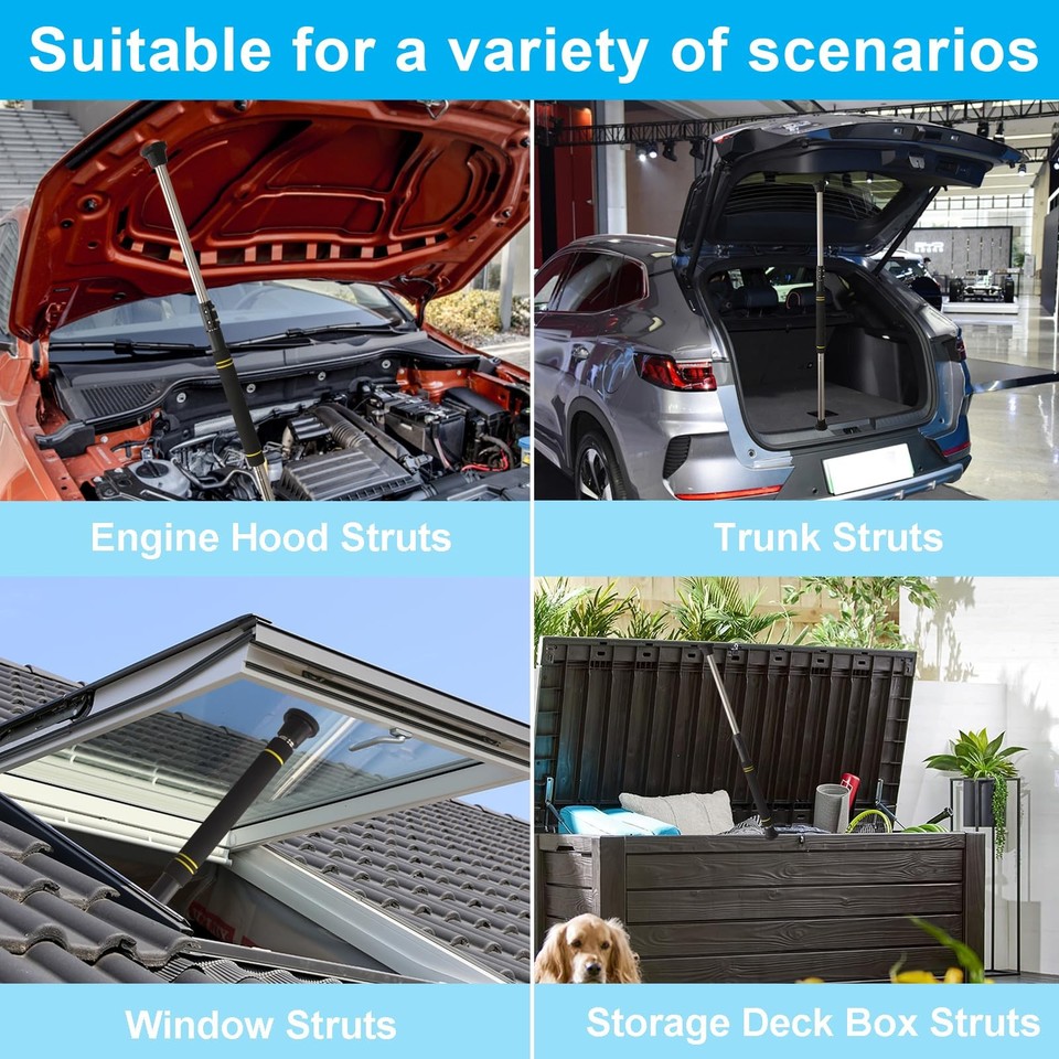 Telescopic Hood Prop Rod 29-40" Adjustable Support Bar for Cars | eBay